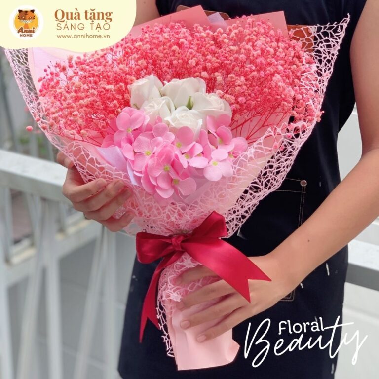 Floral Beauty - Bó hoa độc đáo từ hoa khô Baby và hoa sáp | Anni Home ...