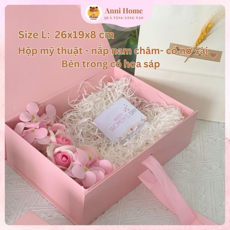 Floral Box - Hộp đựng quà size 26x19x8 cm | Anni Home - Anni Handmade